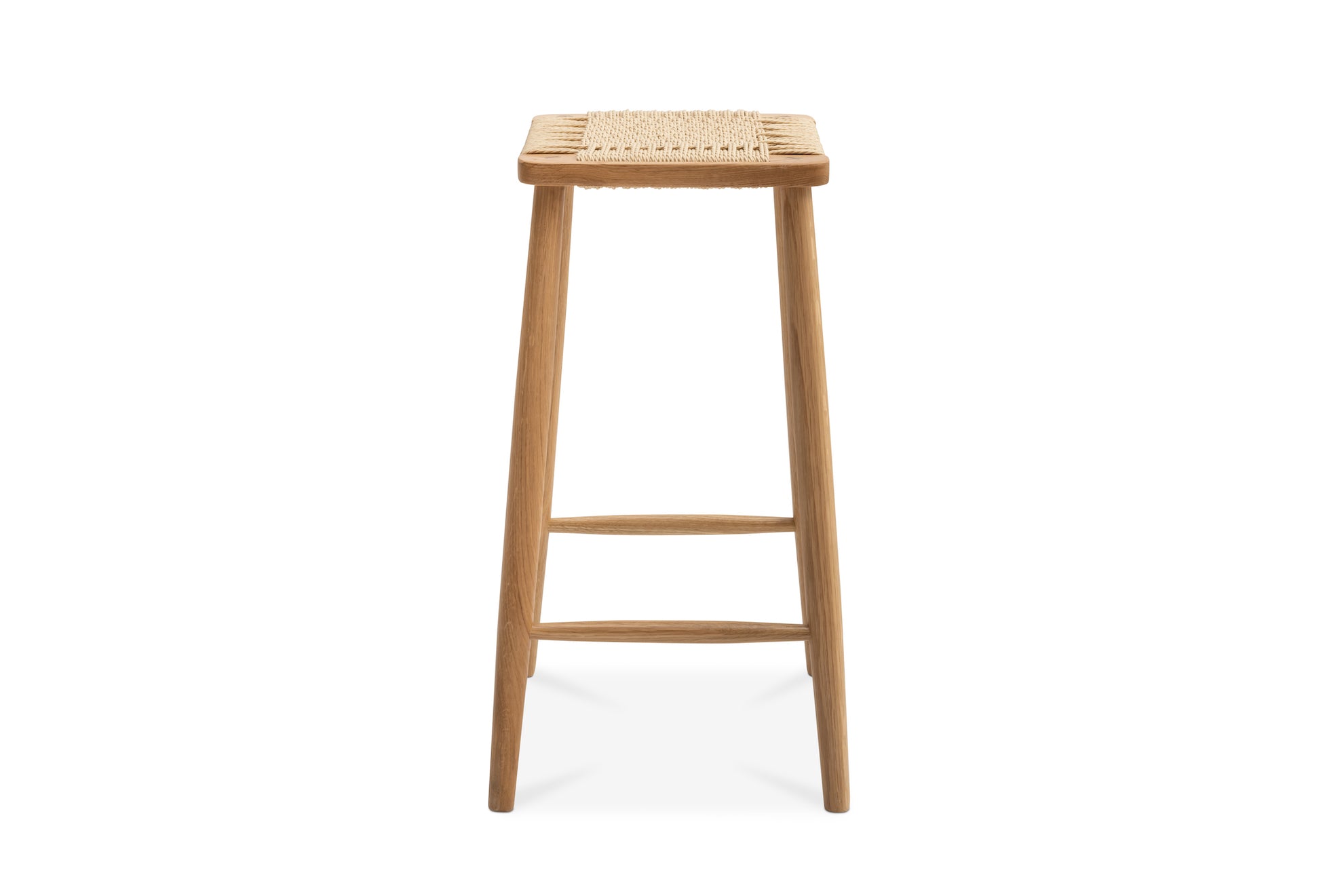 Forest Oak & Paper Cord Counter Stool – The Modern