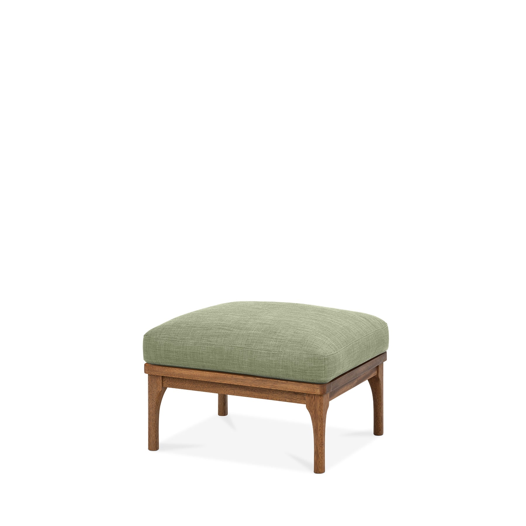 Den Footstool (Walnut/Sage Green) – The Modern